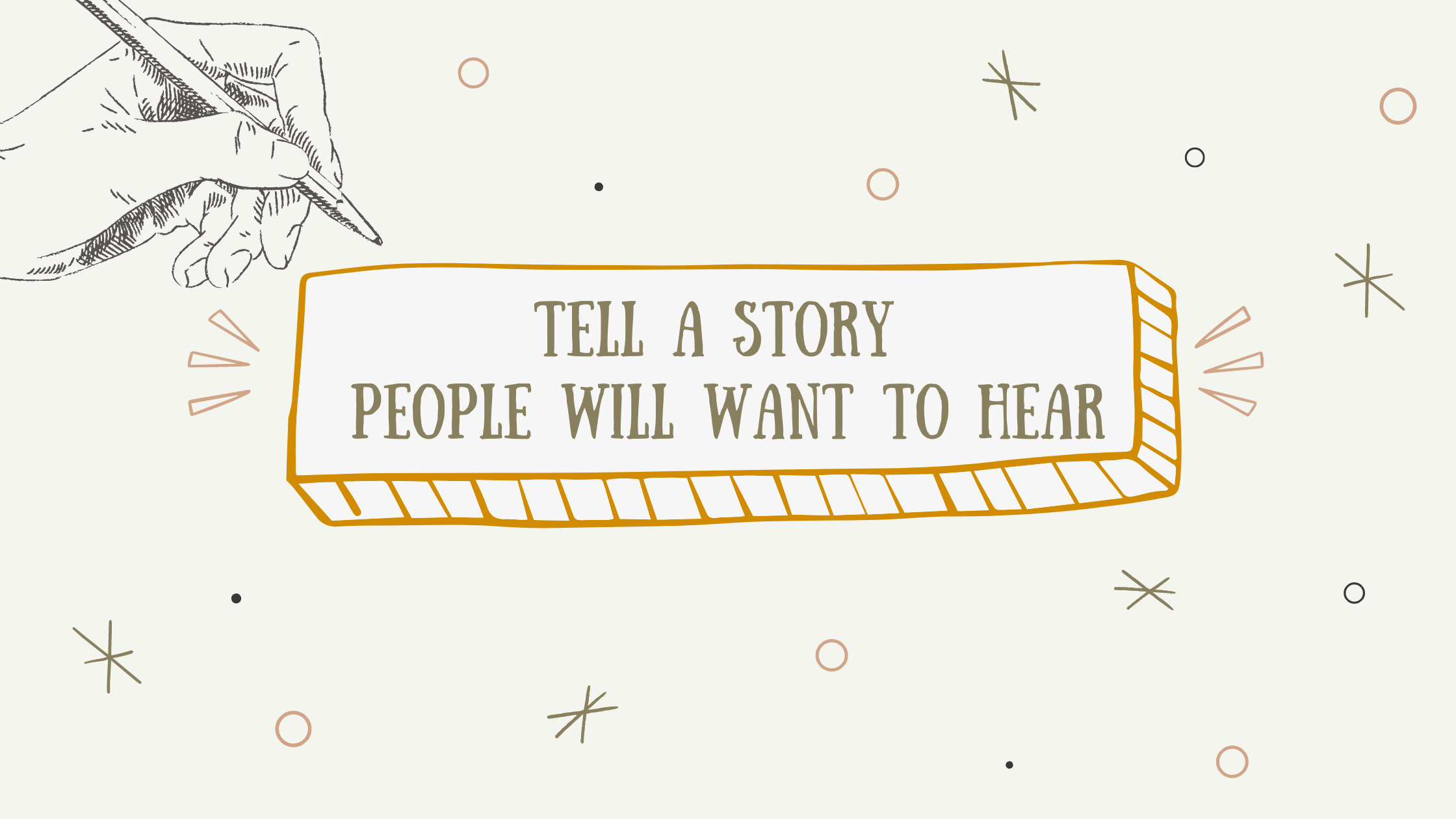 TELL A STORY PEOPLE WILL WANT TO HEAR | ydraw.com